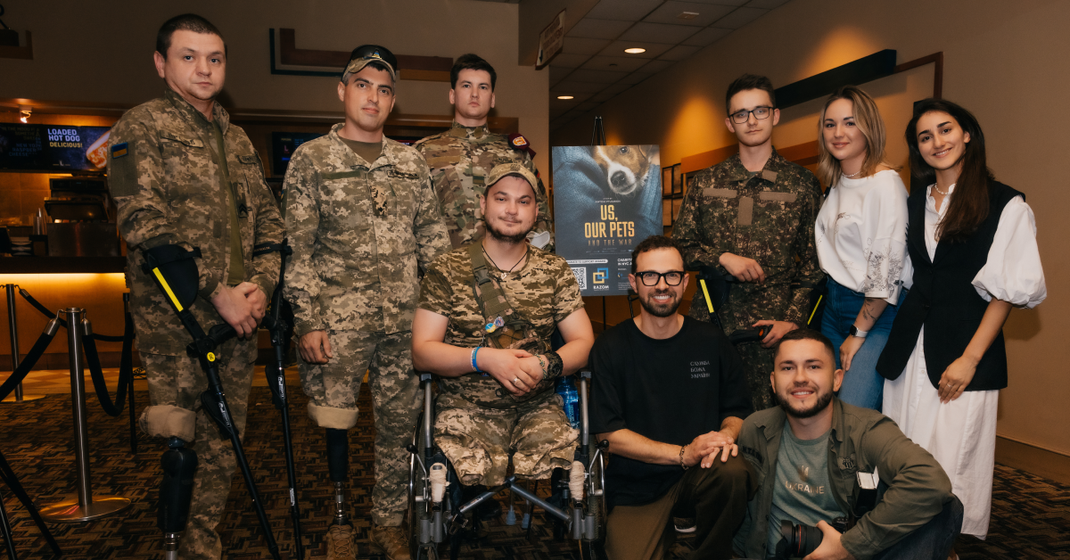 Military attend the screening of Anton Ptushkin's film "We, Our Pets ...
